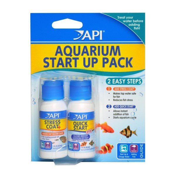 Aquarium Start Up Pack (Stress Coat & Quick Start) 30ml on Card ...
